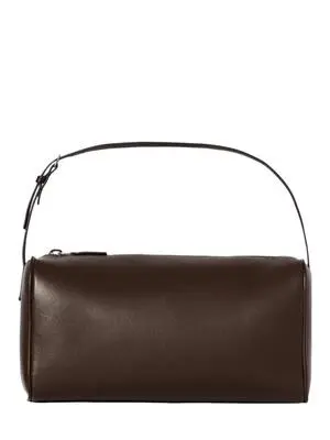 The Row 90s Leather Shoulder Bag - Black | Editorialist